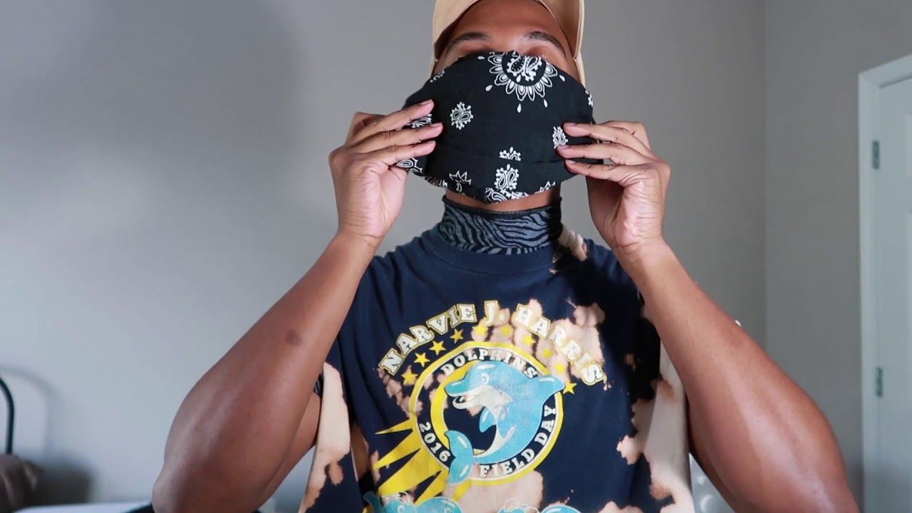 How to make a face mask with a t-shirt & avoid contamination ...