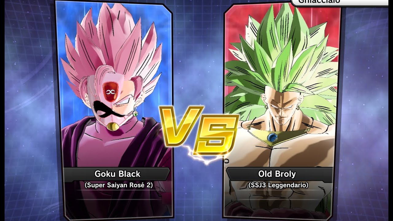 XV2 - Requested (PC): Goku Black TB Super Saiyan Rosé 2 vs Old Broly ...