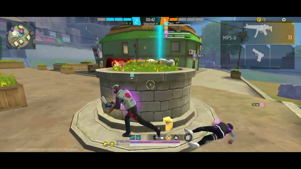 Free FireGameplay video |1 vs 4God player costume |limited ammono with ...