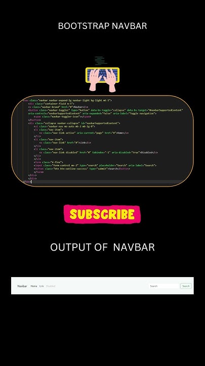 Navbar In Bootstrap #code #coding #coder #navbar - YouTube