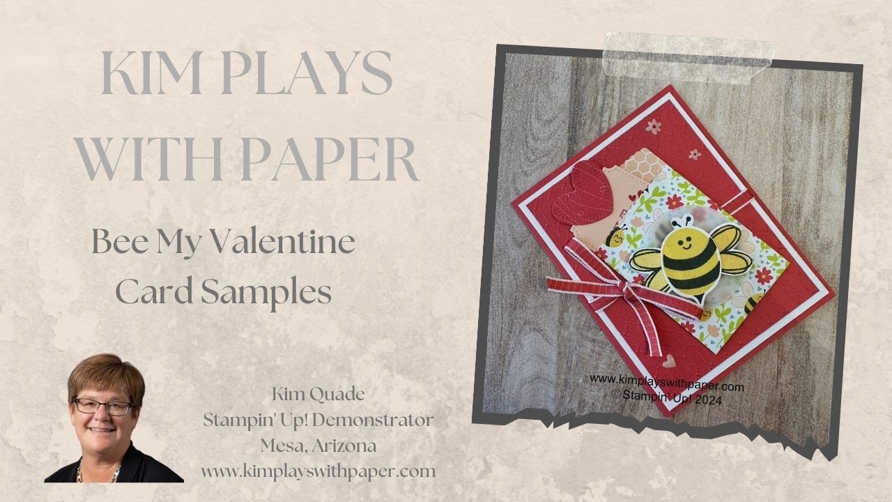 Bee My Valentine Card Samples - YouTube