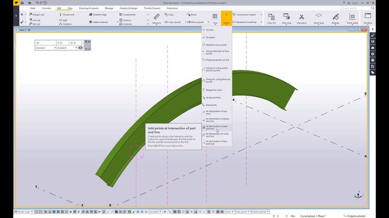 Point Tools in Tekla Structures - YouTube