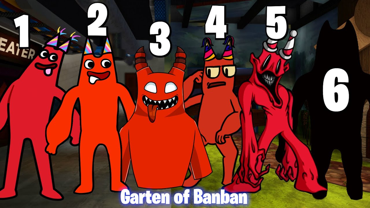 Banban All Phases Friday Night Funkin Garten Of Banban 4 Youtube