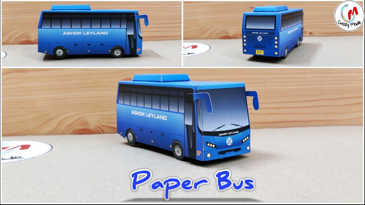 Make Easy Paper Bus|How To Make a Paper Bus| Diy Paper Bus|DIY ...