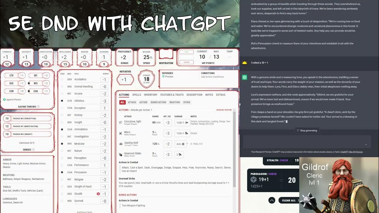 5e DnD with DM ChatGPT Session 2 - YouTube