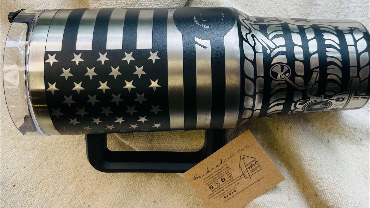 Tutorial on a 360 or full rap for a40 oz Stanley’s Cup Tumbler for ...