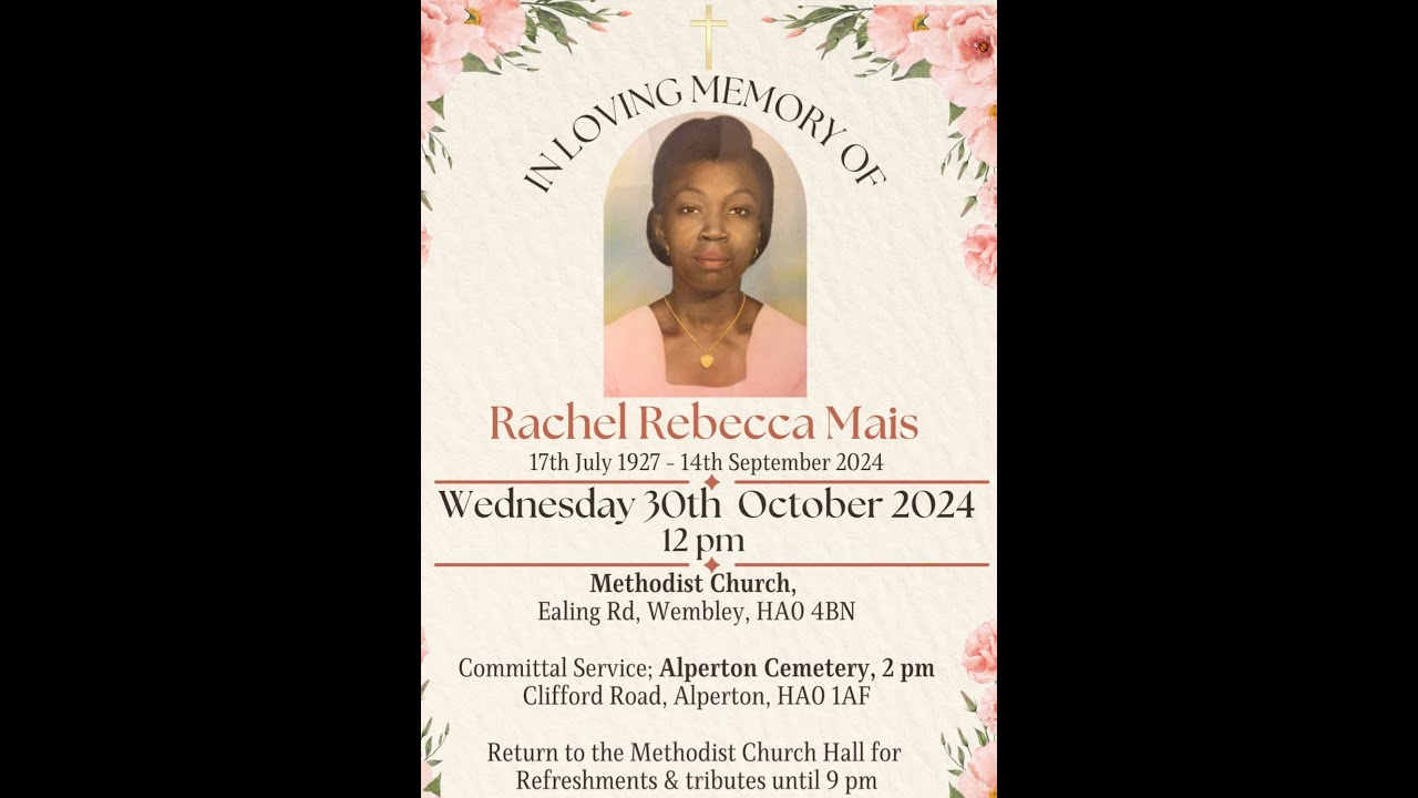 In Loving Memory Of Rachel Rebecca Mais - YouTube