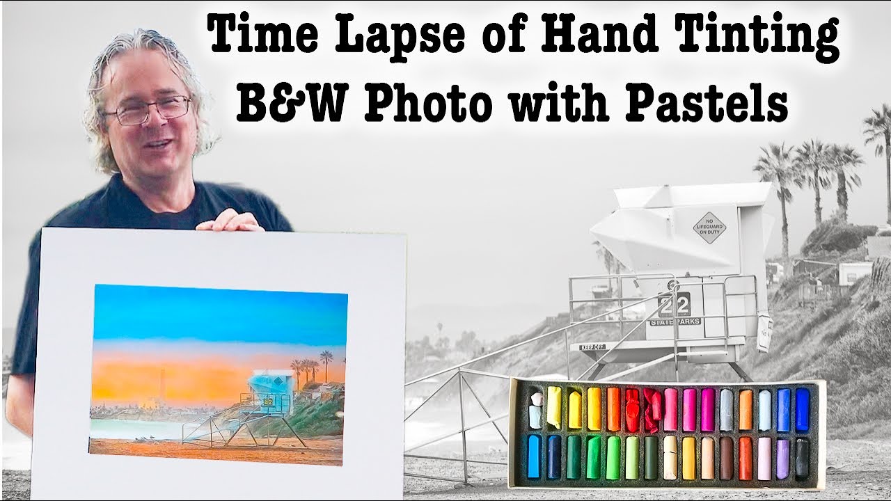 Wednesday Art Time Lapse #20: Hand Tinting Photo with Pastels - YouTube