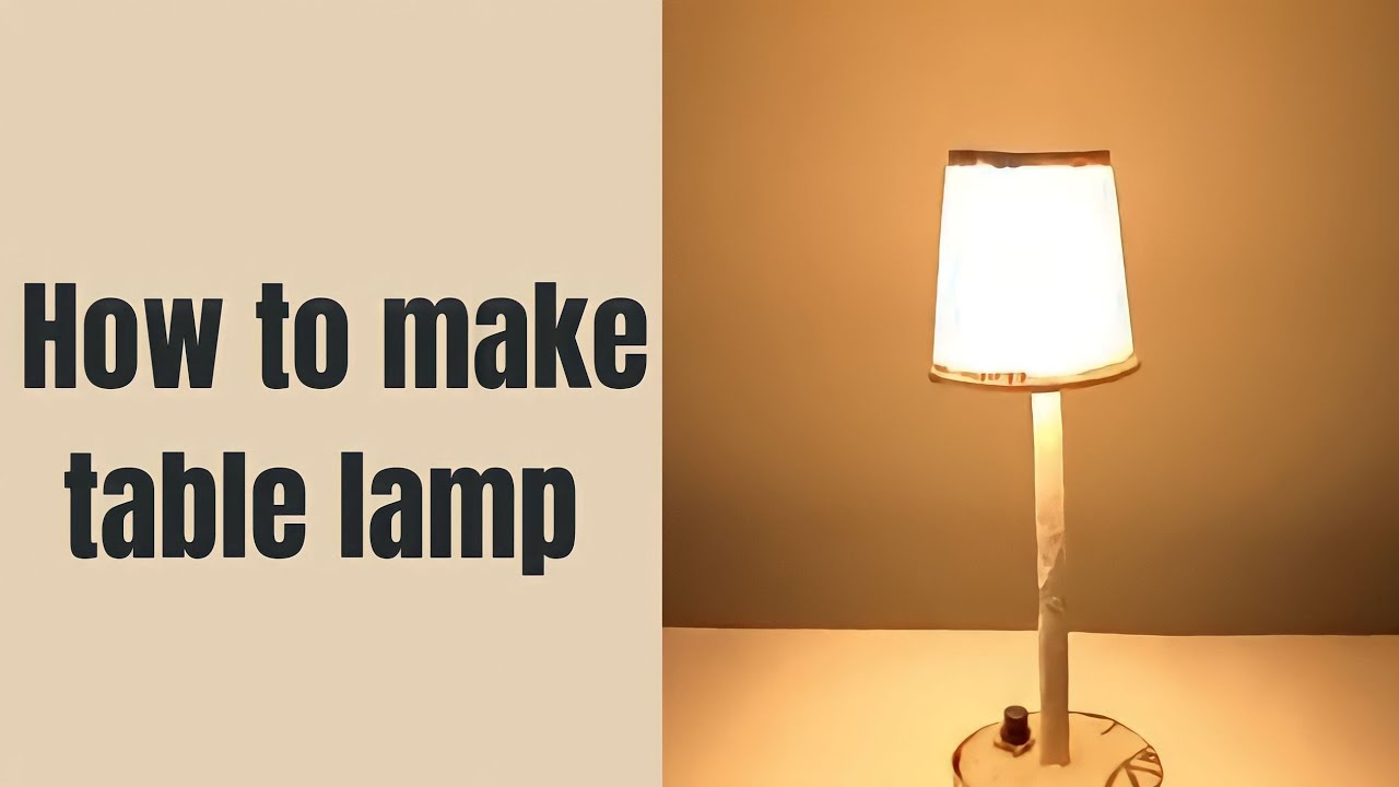Easy way to make mini lamp with paper 🛋️ - YouTube