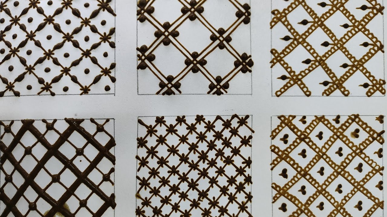 grid mehendi designs.... easy grid mehendi design.... shiras_mehendi ...