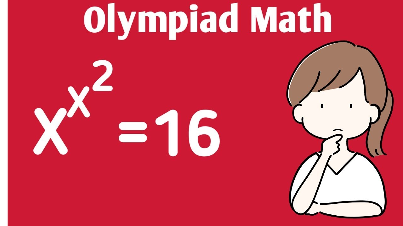 Find The Value Of X X x 2 16 Olympiad Math Olympiad Math