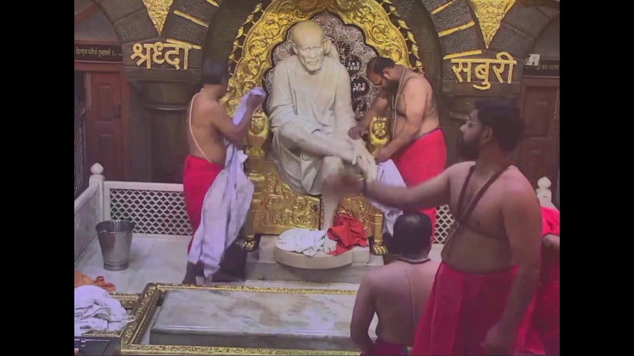 Shirdi Saibaba Mangal Snan and LIVE darshan SUNDAY, 24th February 2019 - YouTube