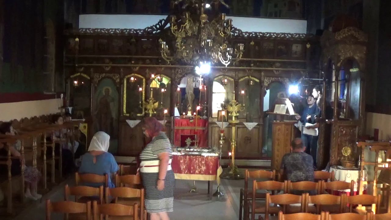 Εσπερινος και εγκομια της κοιμησεως της θεοτοκου - YouTube