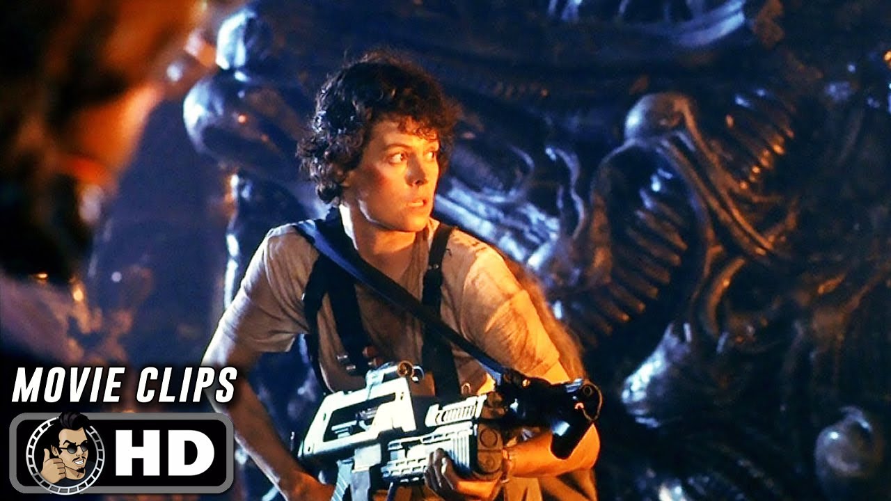 ALIENS "Xenomorph Shootout" Clip (1986) James Cameron - YouTube