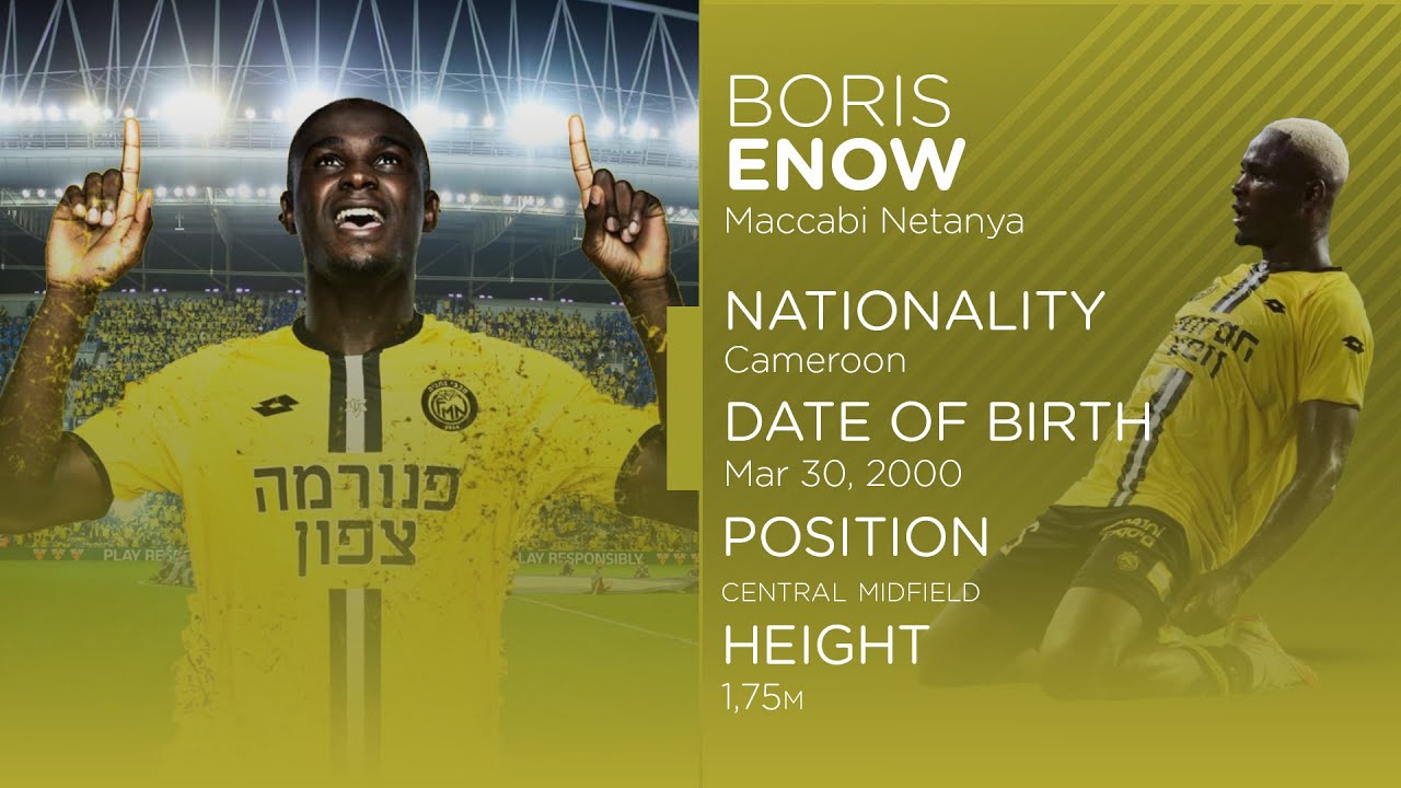 Boris Enow Maccabi Netanya CM Highlights 2022 - YouTube