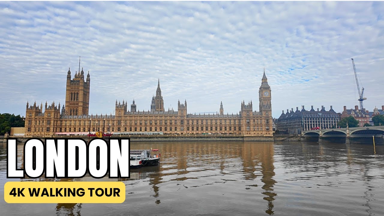 London Walk 4K | London Thames Path, Vauxhall to St Paul’s Cathedral ...