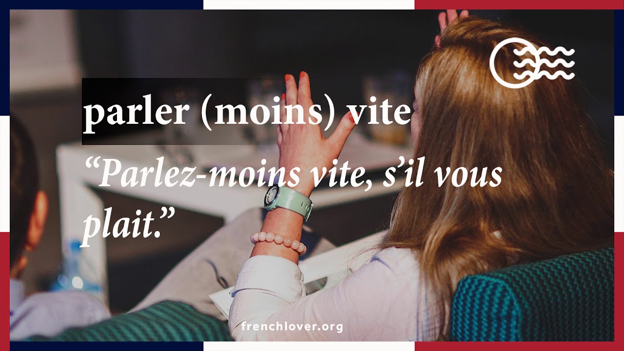 parler moins vite - YouTube