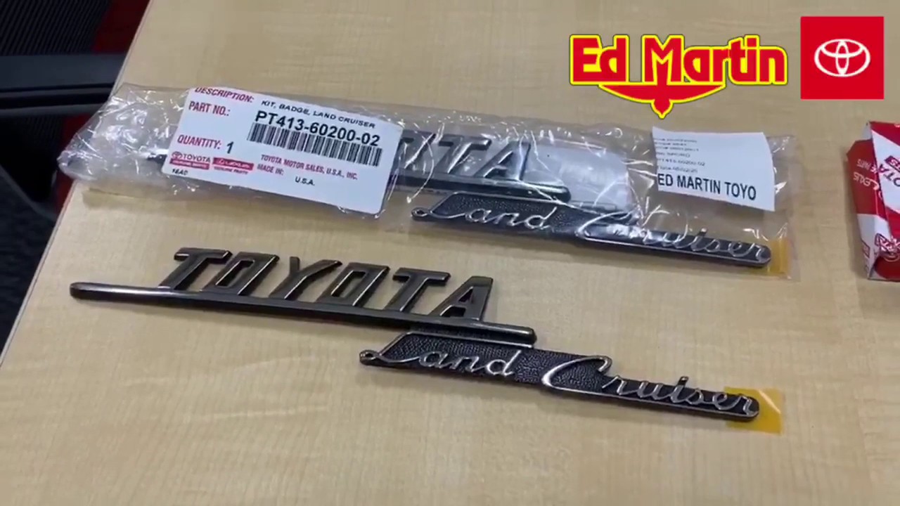 Land Cruiser D-Pillar emblems compared to the retro FJ40 emblems - YouTube