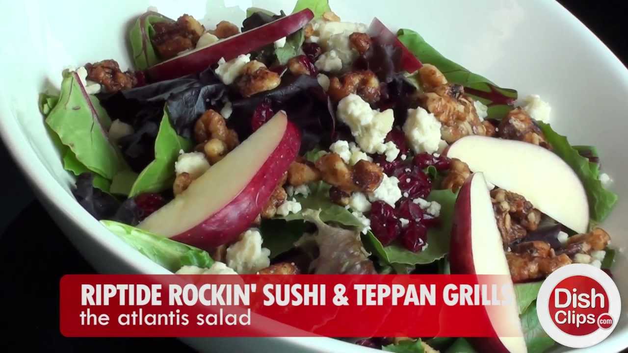 Riptide Rockin' Sushi & Teppan Grills - The Atlantis Salad - YouTube