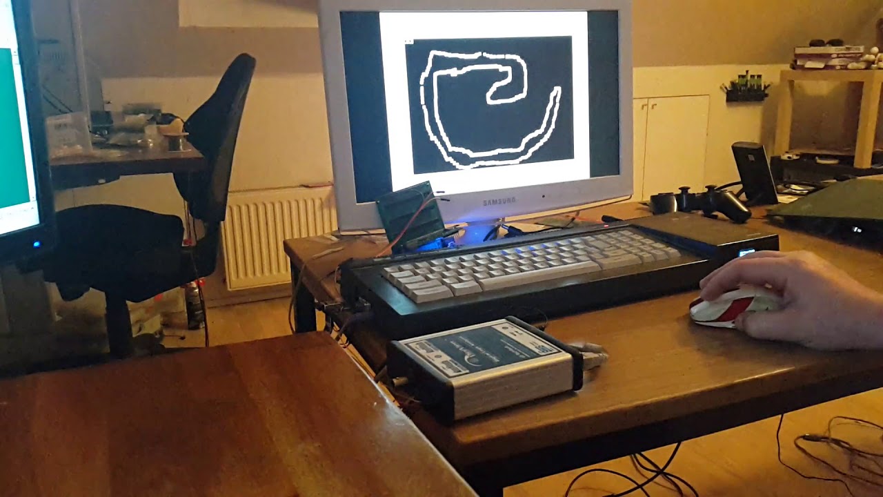 amstrad cpc mouse custom mode 5bit + sign bit experiment - YouTube