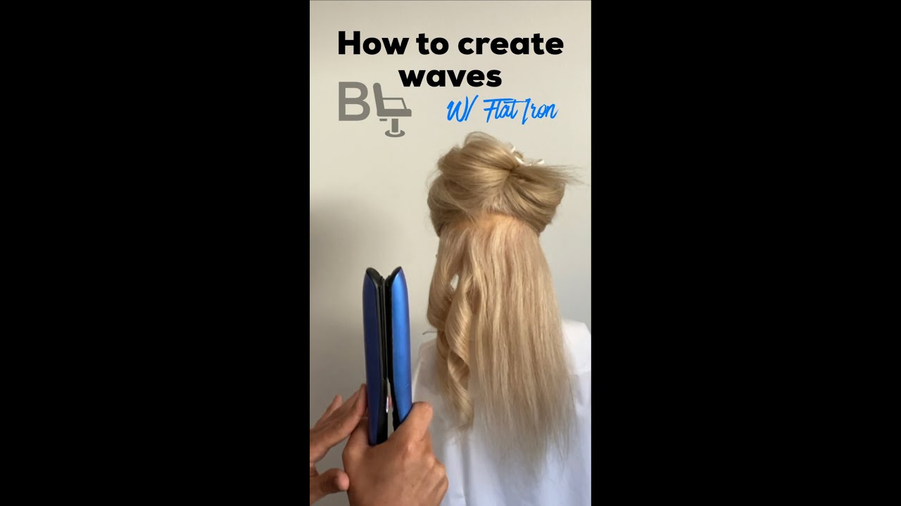 HOW TO: Natural Waves or beach waves using a flat iron - YouTube