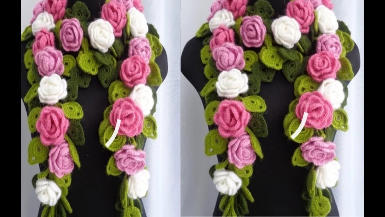 girls muffler knitting part 2 ||allhometips|| - YouTube