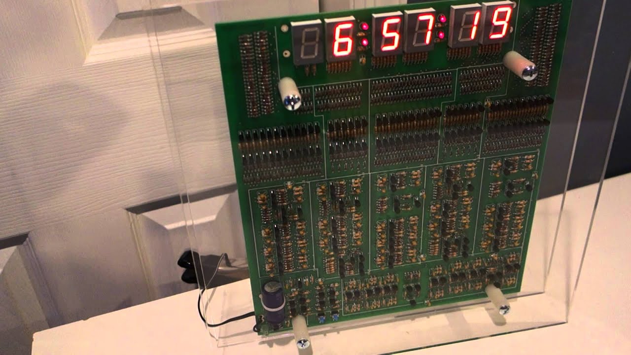 Finished Transistor Clock - YouTube