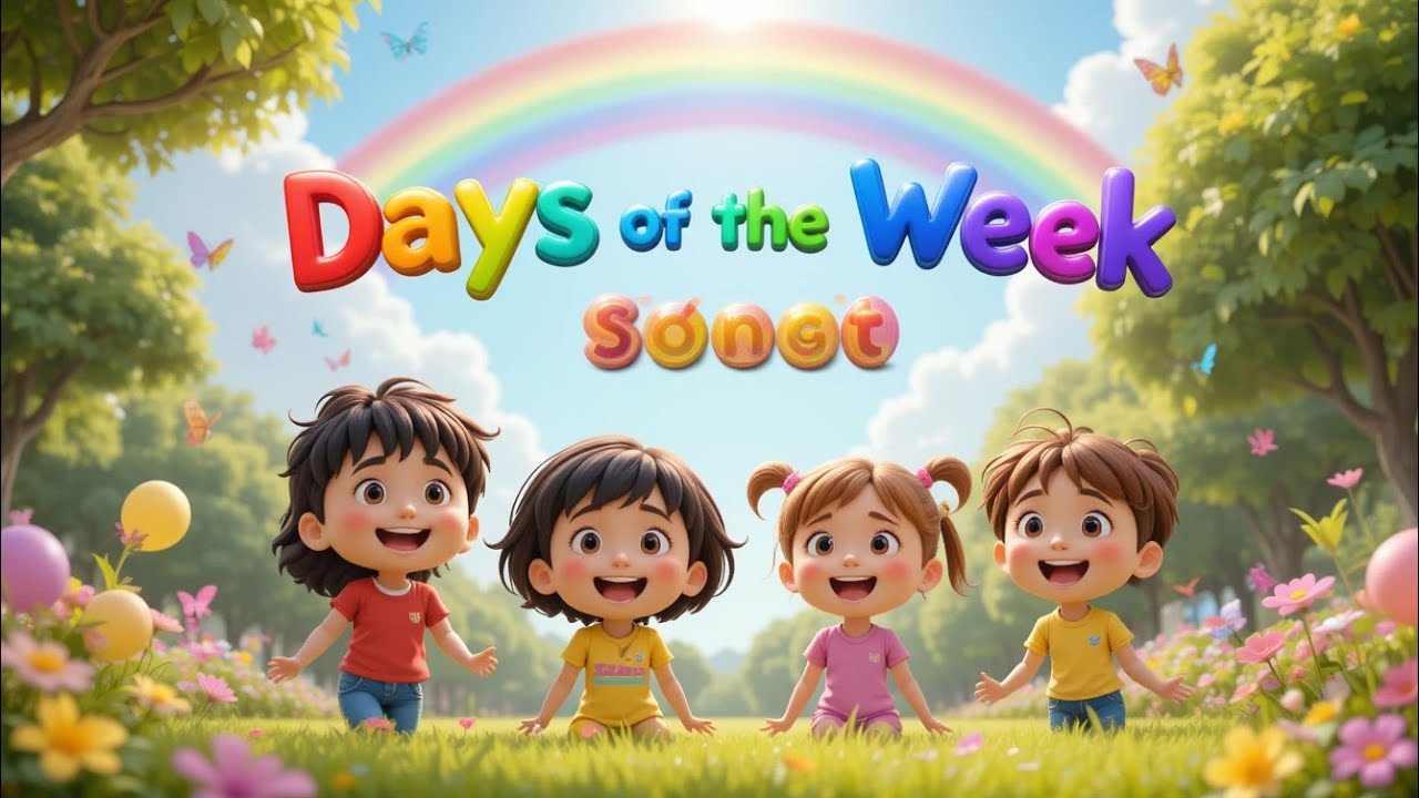 Days of the Week Song for Kids|Learn Sunday,Monday with Fun|Nursery ...
