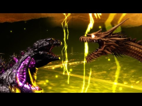 Shin Godzilla VS Shin Ghidorah MMD | RIVALS UNITED | BATTLE ANIMATION ...