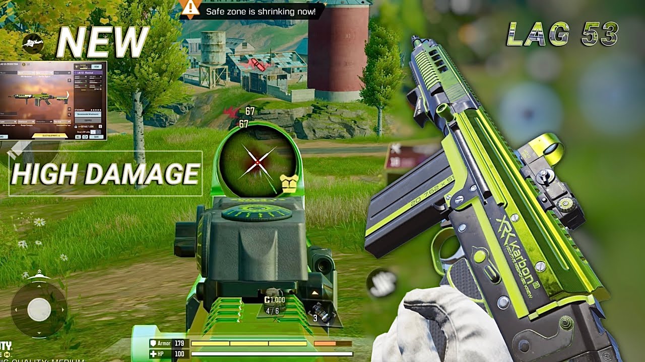 0 RECOIL in LONG RANGE + HIGH DAMAGE | BEST LAG 53 GUNSMITH CODM BR ...