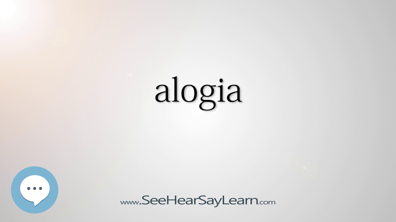 alogia (Every English Word Pronounced) 📕🔊🗣️😎 - YouTube