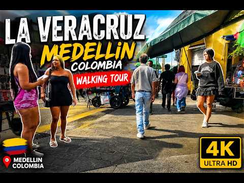 La Veracruz Medellin Colombia Walking Tour 🔥👀