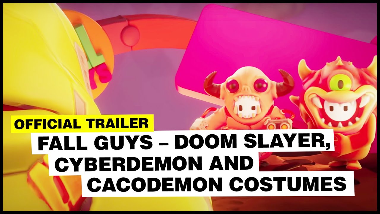 Fall Guys | Doom Slayer, Cyberdemon and Cacodemon costumes official ...