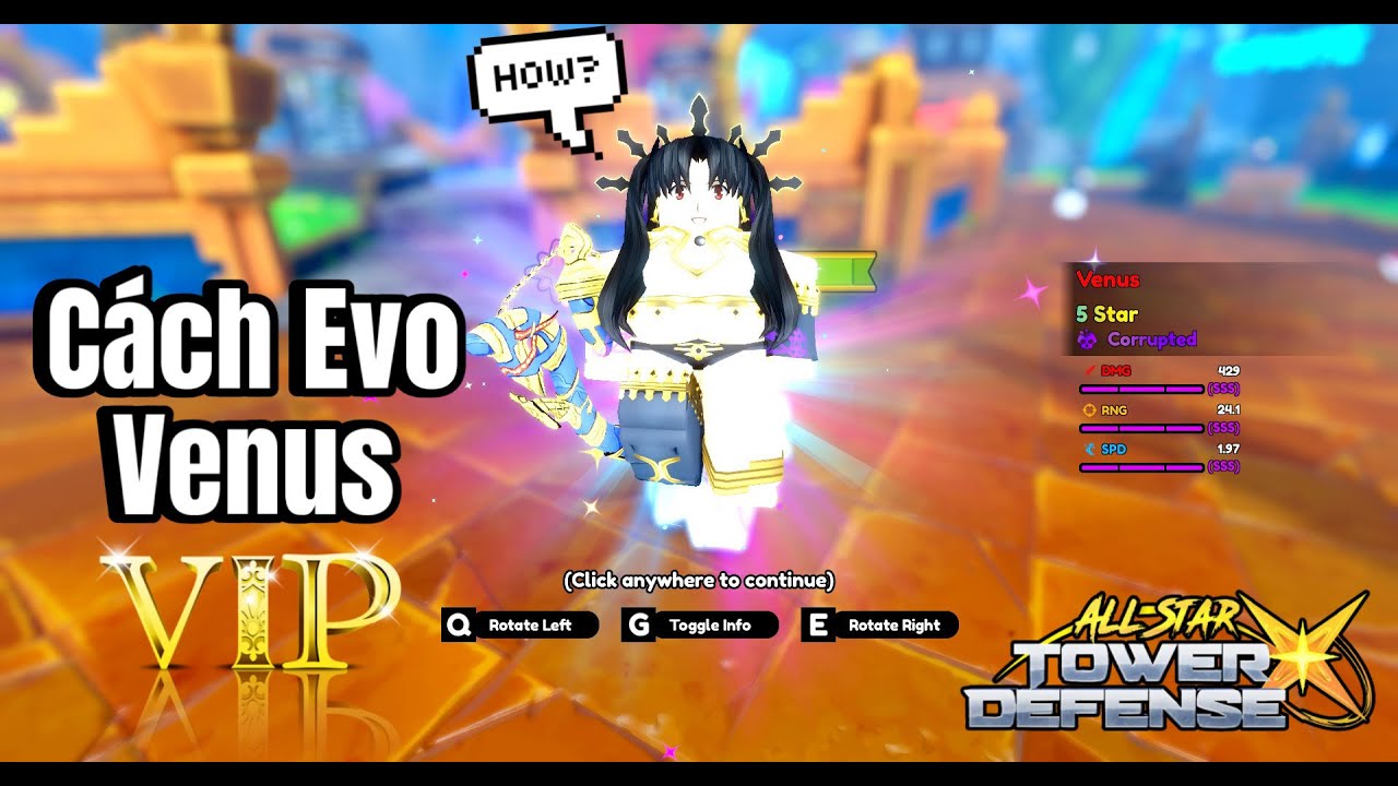 Cách Evo Venus Trong ASTD X | Roblox All Star Tower Defense X - YouTube
