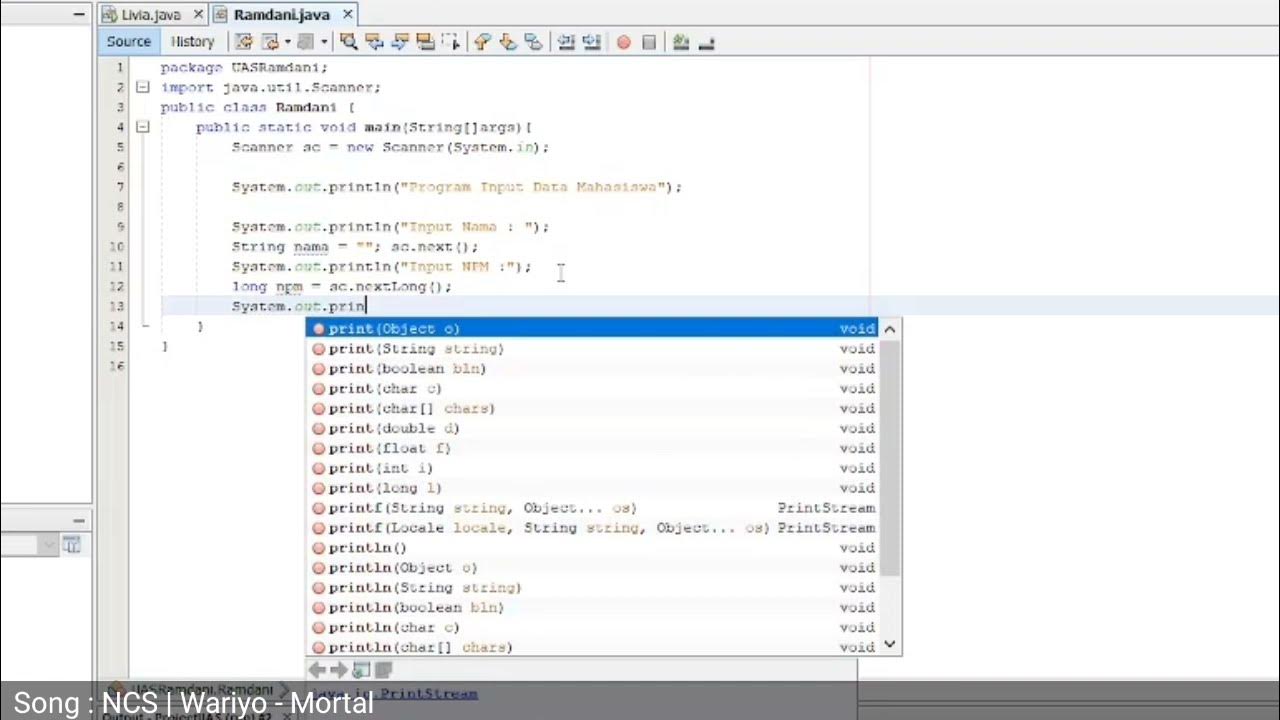 Java | Membuat Aplikasi Input Data Mahasiswa - YouTube