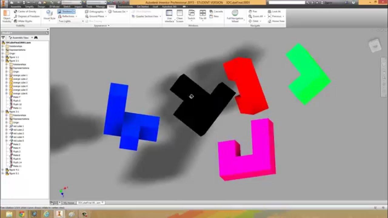 Beginner Tutorial 3 - Autodesk Inventor 2015 - The Puzzle Cube Project ...