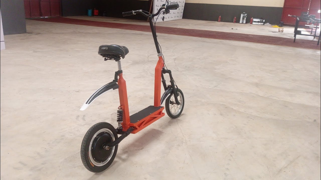 How to make an electric scooter at home diy. - YouTube