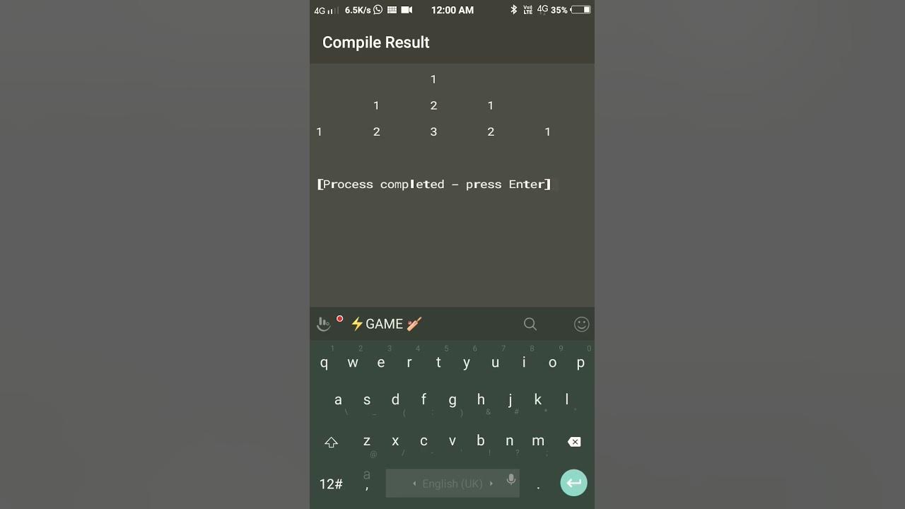 Write A C Program To Display 1 121 12321 In Nested Loop Computerscience Youtube 