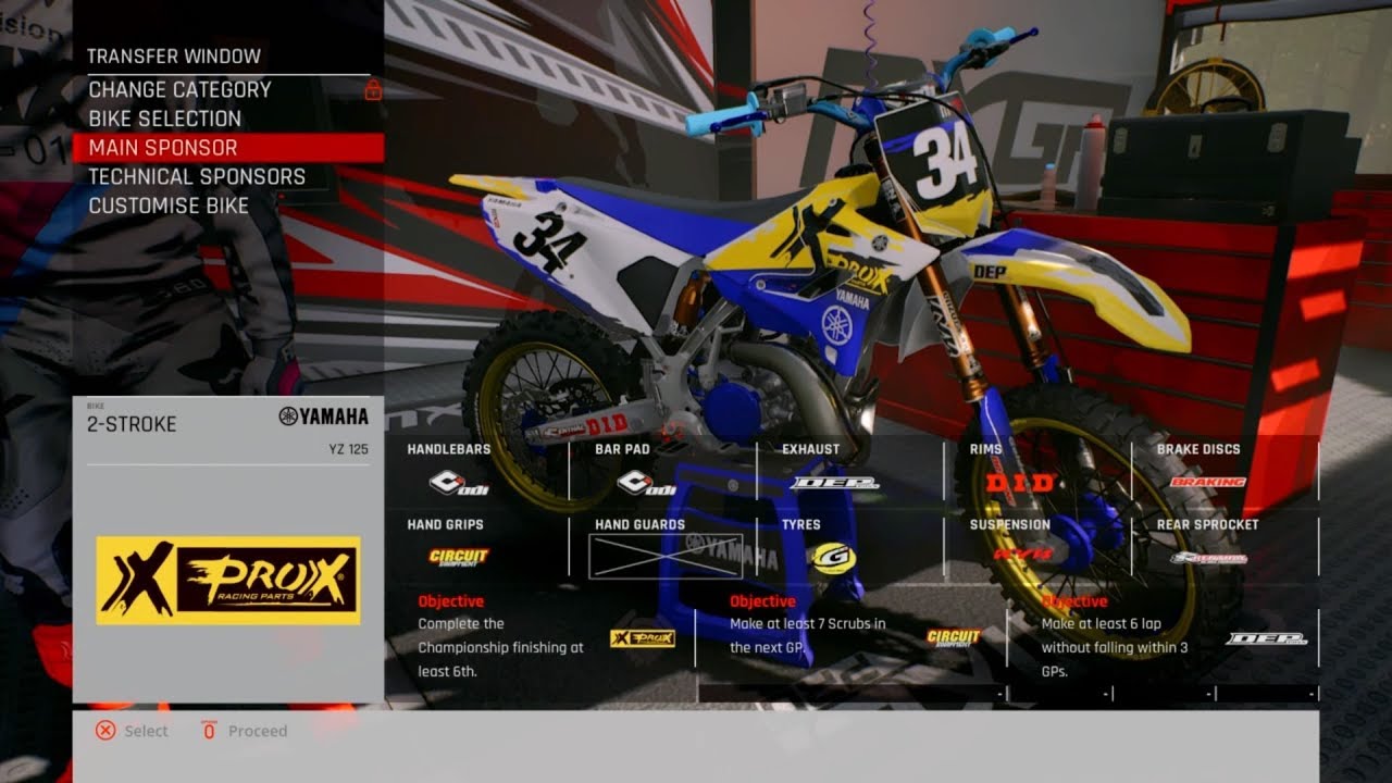 Mxgp pro bike customization,New sponsors,career bike - Yz 125 - YouTube