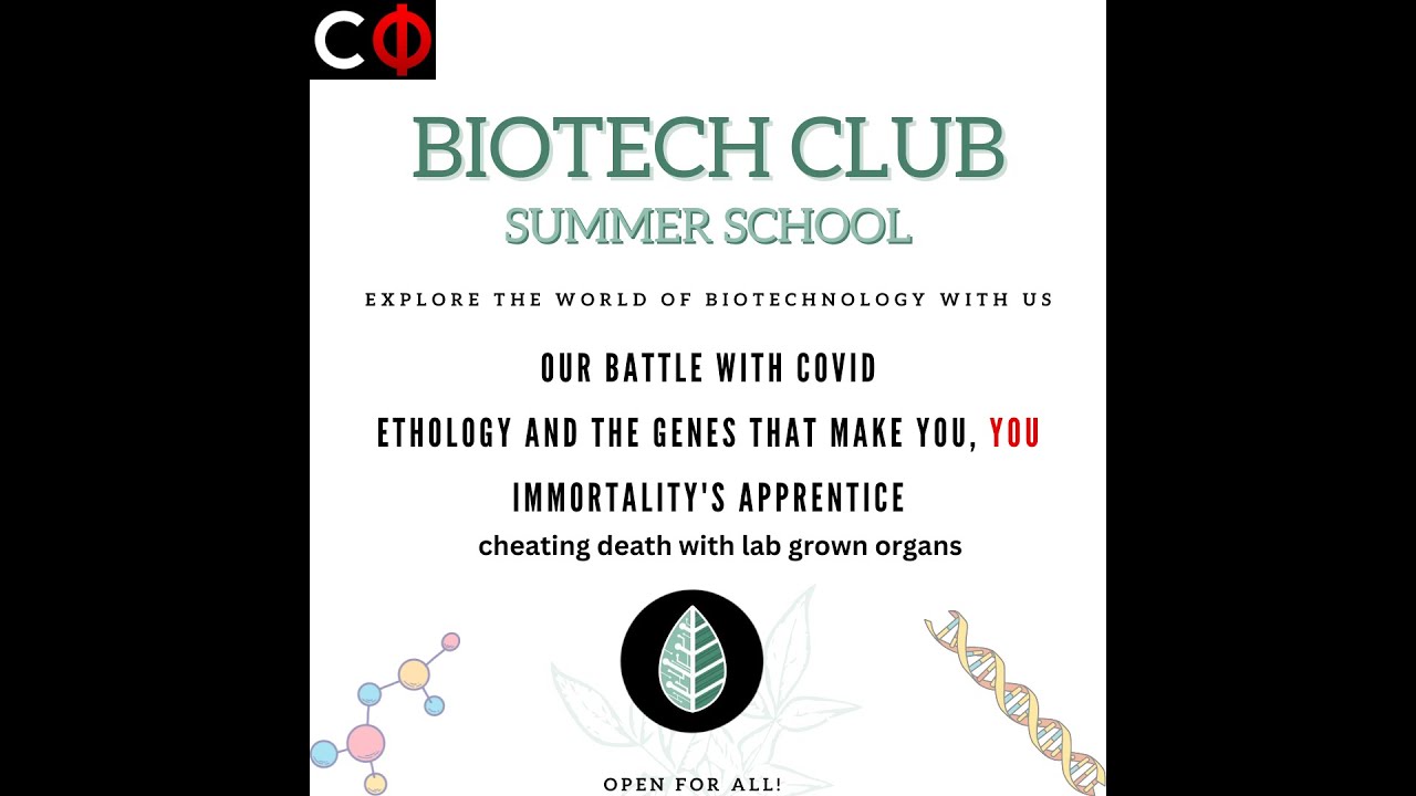 Session 2 | Biotech Club | Summer School 2024 - YouTube