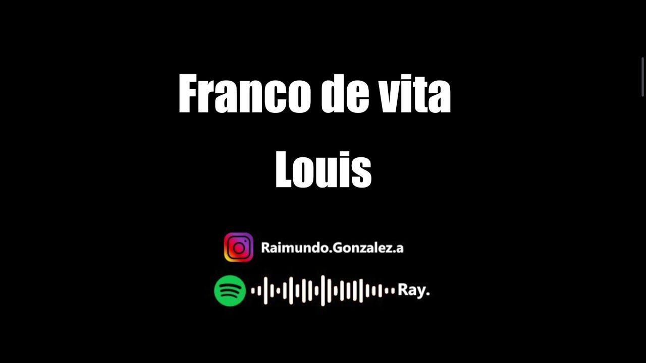 louis - Franco de vita- drum cover (Ray.) - YouTube