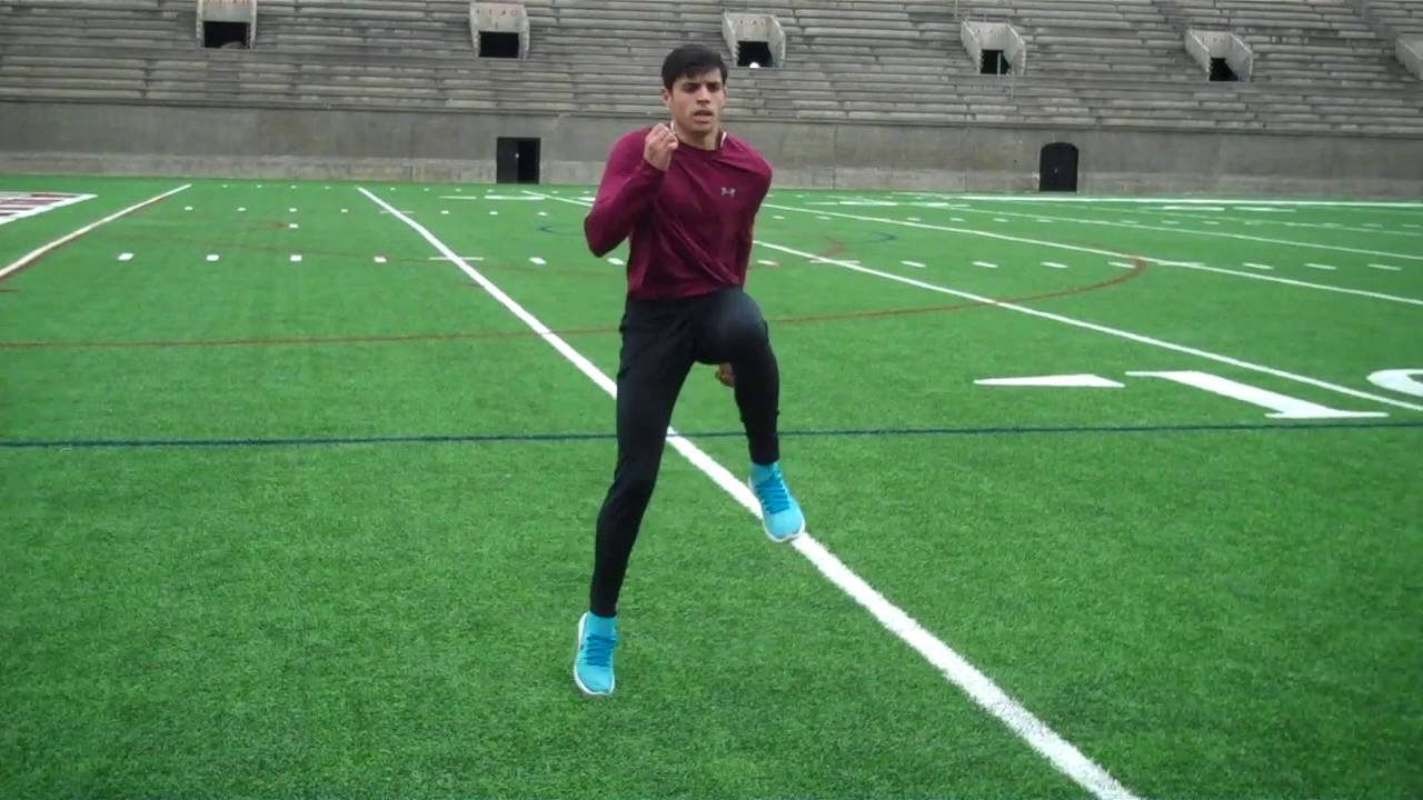 Lateral High Knee Run - YouTube