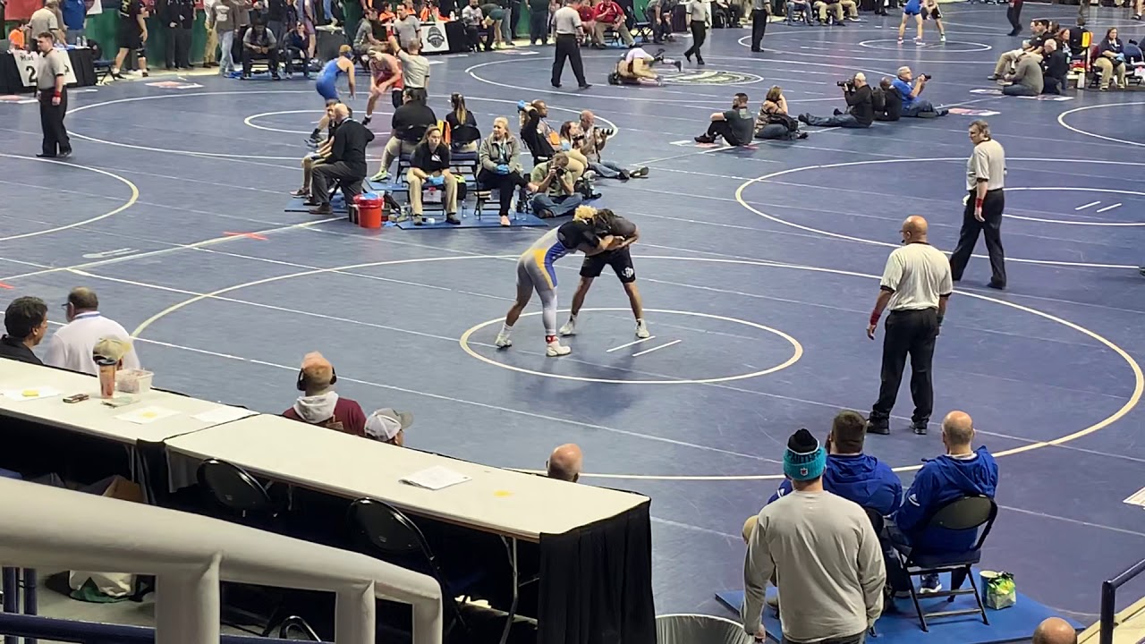 NCHSAA States 2020 Dalton Miller Match #2 152lb - YouTube