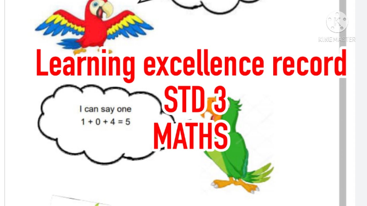 Std 3 maths|PART 1|LEARNING EXCELLENCE RECORD |ACTIVITY CARD| - YouTube