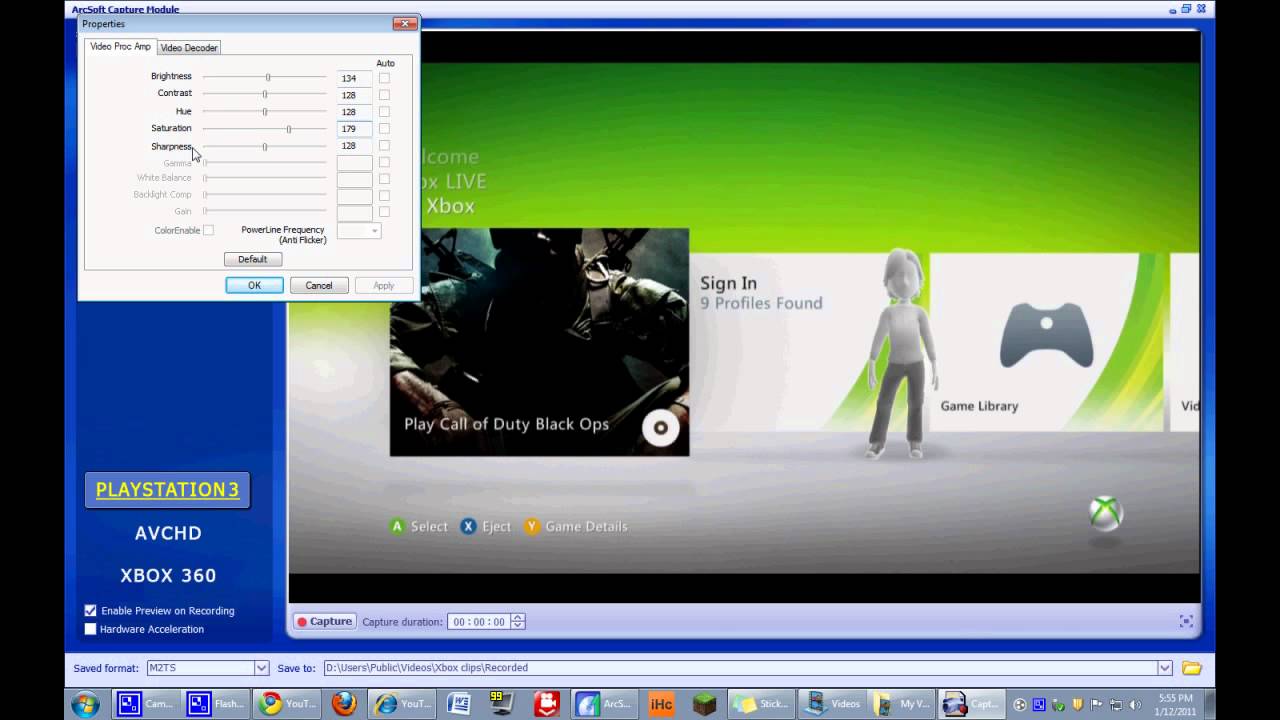 HD PVR Record settings For Total media Extreme !!! - YouTube