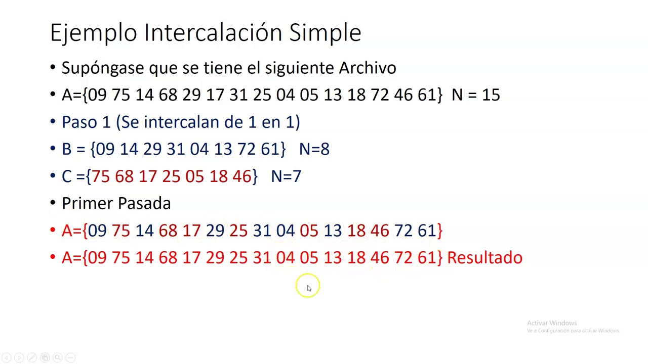 intercalacion simple metodo 1 - YouTube