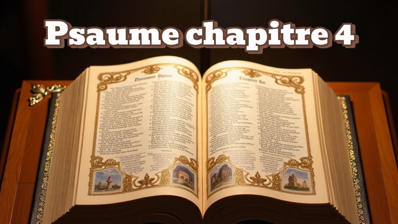 Psaume 4: c'est une prière de David qui exprime la confiance en Dieu ...