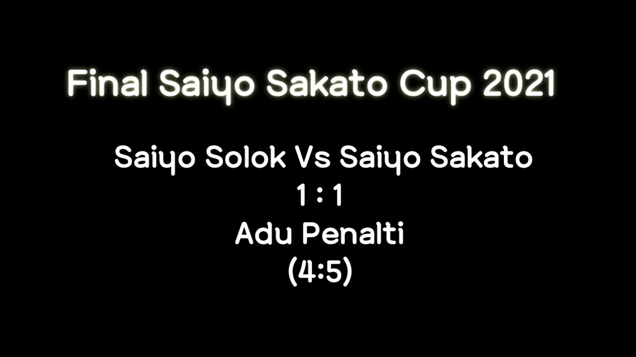 Final Saiyo Sakato cup 2021 - YouTube