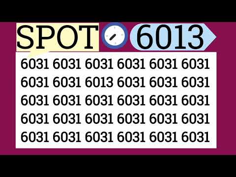 Spot the Hidden 6013 in Seconds ⏱ | Brain Teaser #eymath #viral #iqtest ...
