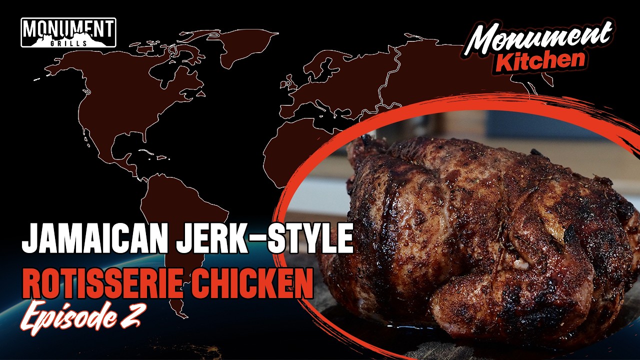 Jamaican Jerk–Style Rotisserie Chicken | Monument Kitchen - YouTube